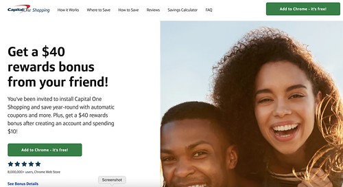 Capital One Shopping: $40 Referral Bonus on Just $10+ Spend! (Expired)