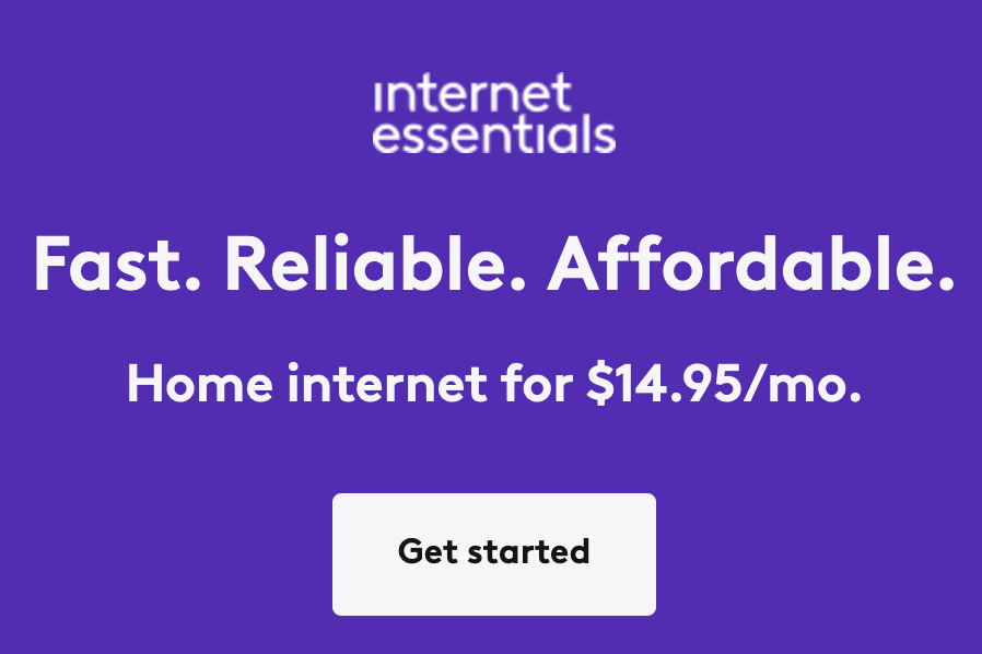 Comcast Internet Essentials: $14.95 Internet (+ $149.99 Laptop)